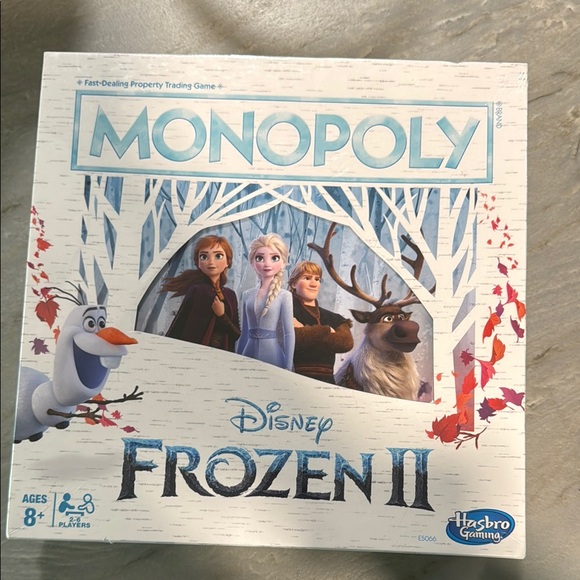 Hasbro | Toys | Hasbro Monopoly Frozen Ii Board Game Blue And White ...